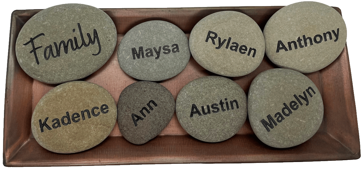 GOC Engraved Rocks | Small Personalized Engraved Stones