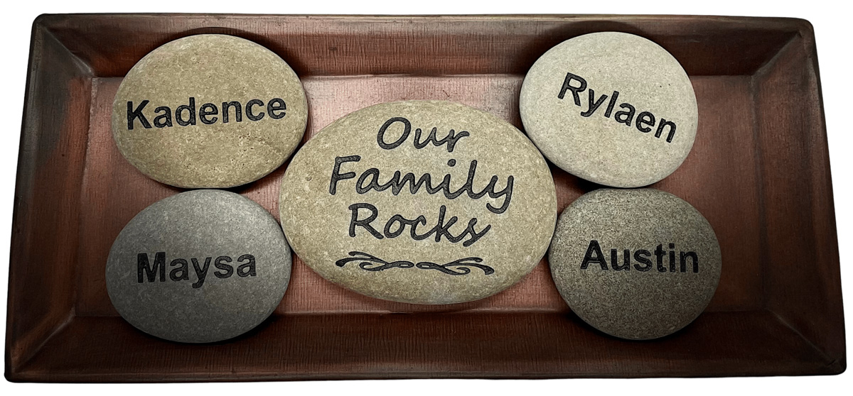 GOC Engraved Rocks | Small Personalized Engraved Stones