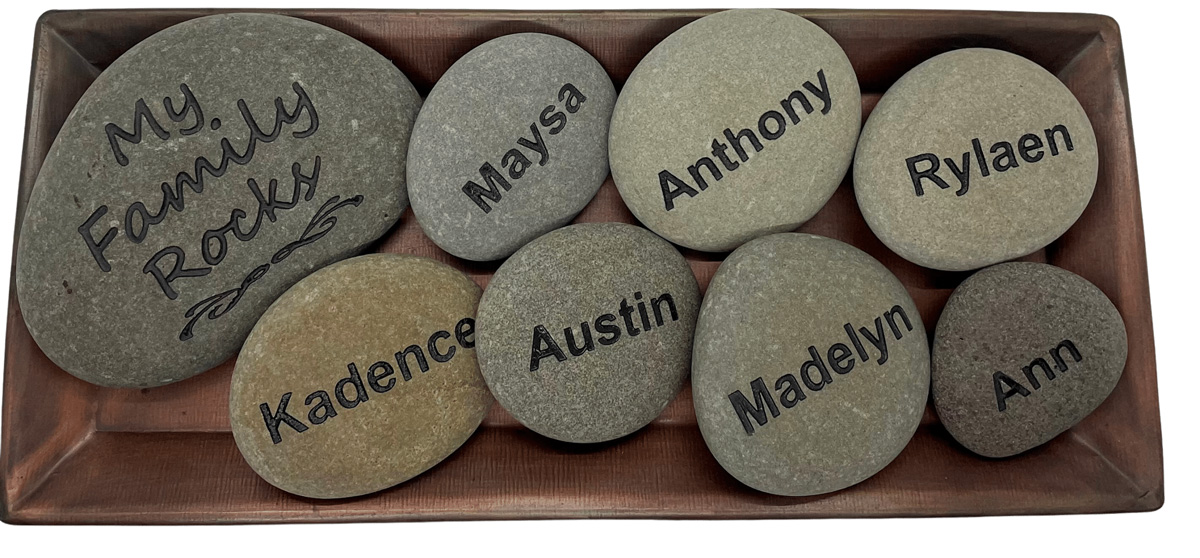 GOC Engraved Rocks | Small Personalized Engraved Stones